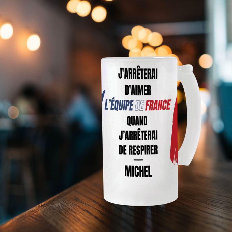 Personalized 50 cL mug · French team | Custom it