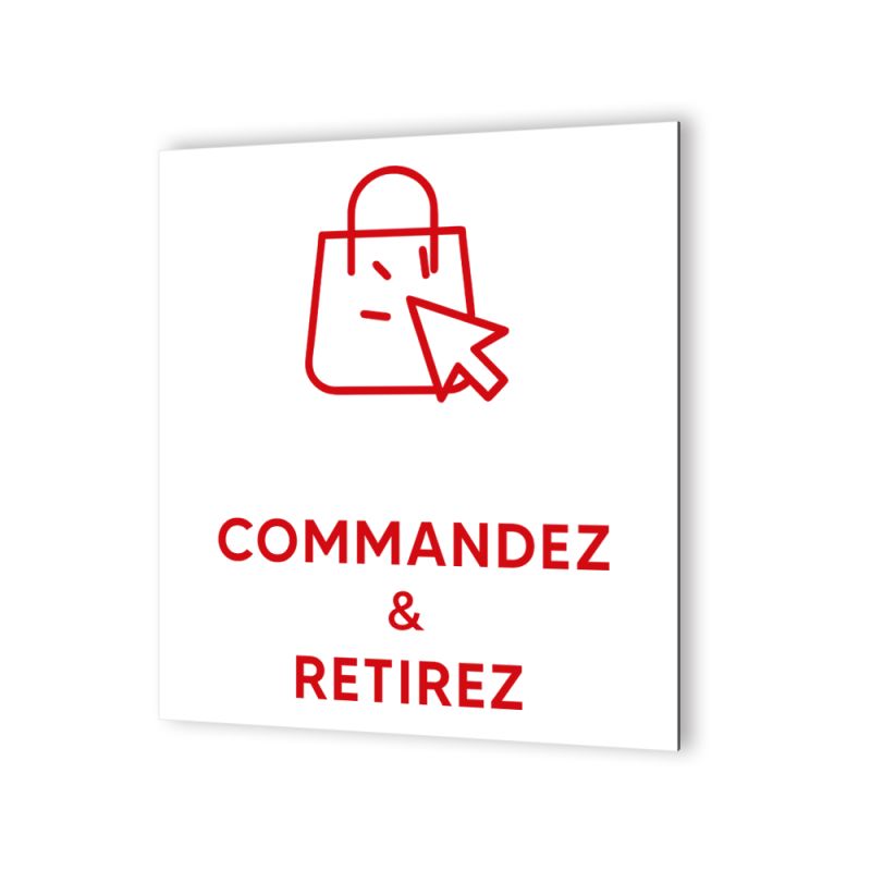 Panneau signalétique en dibond · Modèle Salle de Pause