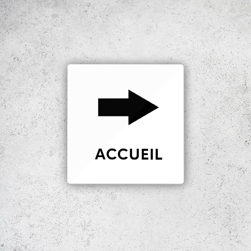 Acheter Panneau directionnel flèche droite PMMA - decoho.com