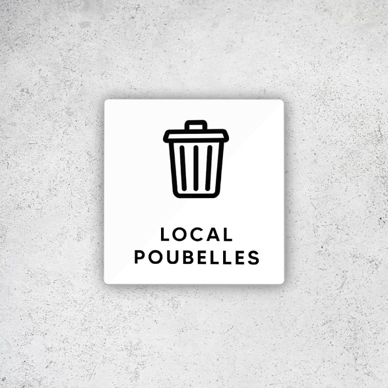 Acheter Pictogramme Local Poubelles PMMA - decoho.com