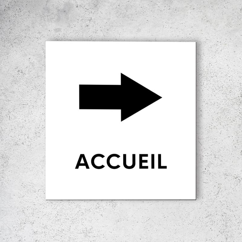 Acheter Panneau directionnel flèche droite - Dibond | decoho.com