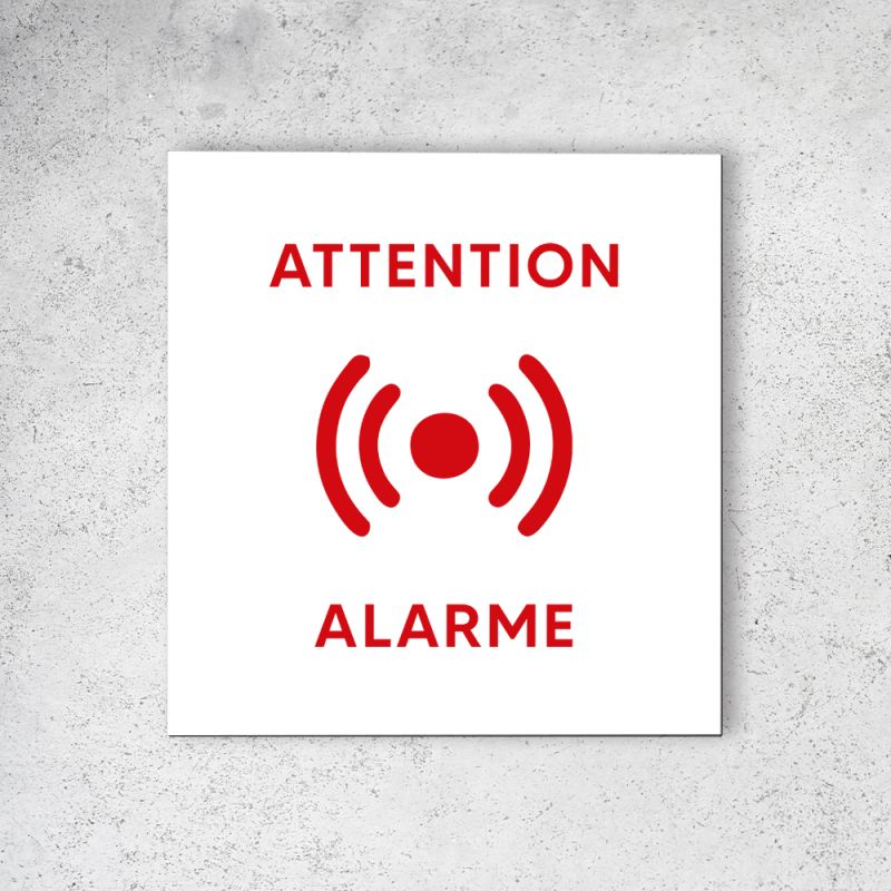 Acheter Pictogramme Alarme Sécurité - Dibond | decoho.com