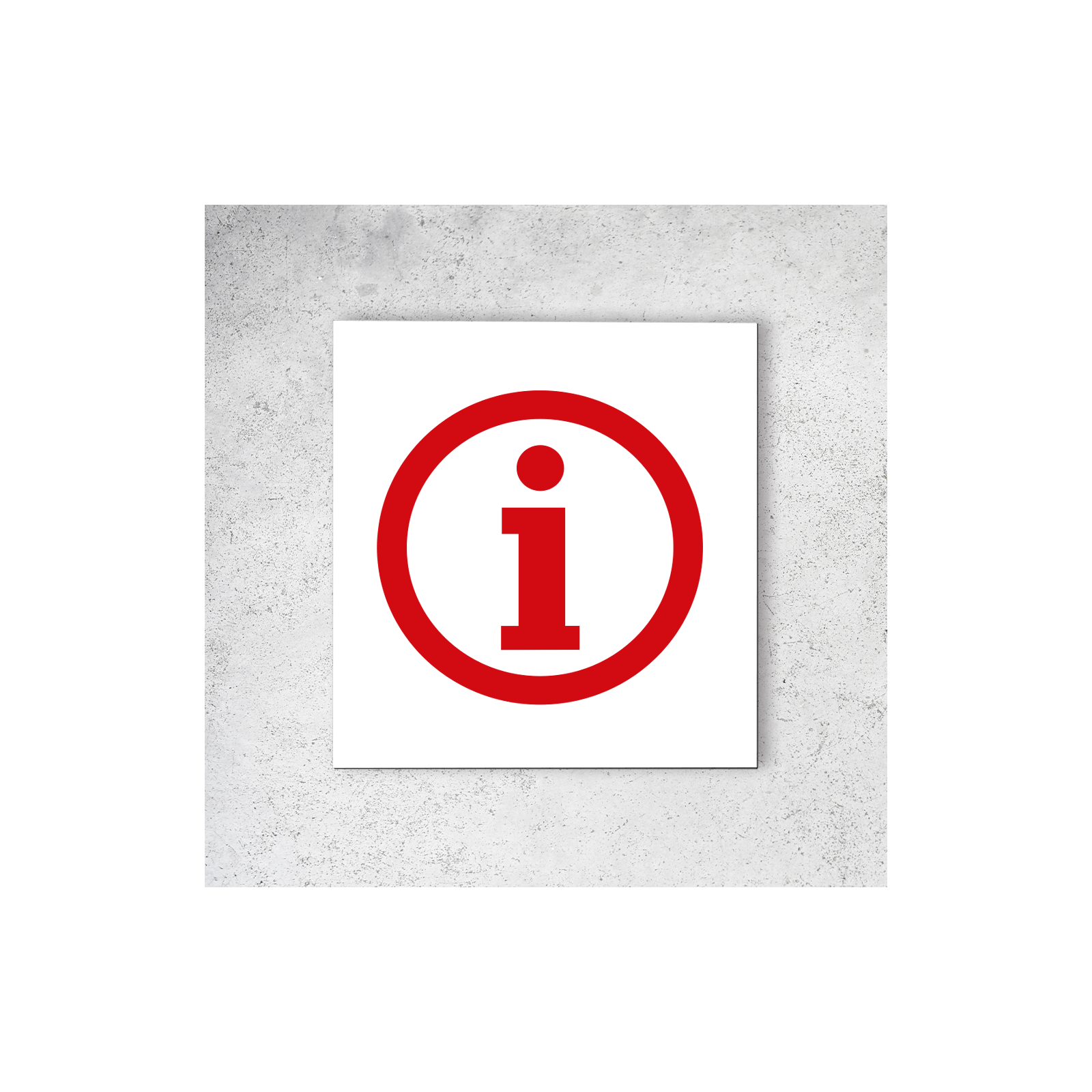 Acheter Pictogramme Informations 20x20 cm - Decoho | decoho.com