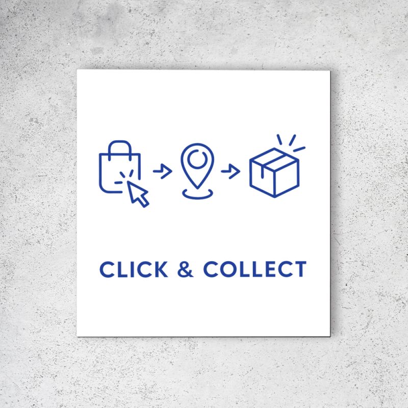 Acheter Pictogramme Click and Collect Dibond - decoho.com