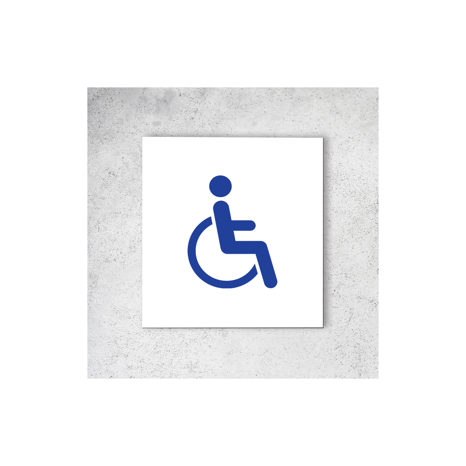 Panneau signalétique en dibond · Modèle Toilettes PMR