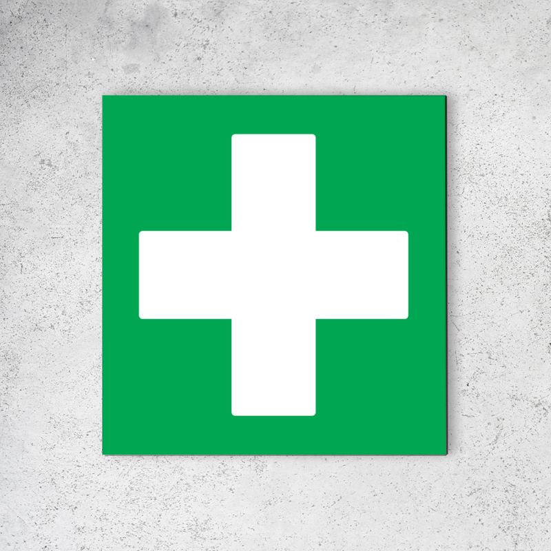 Panneau 20 x 20 cm Sauvetage - Modèle Premiers Secours | DECOHO
