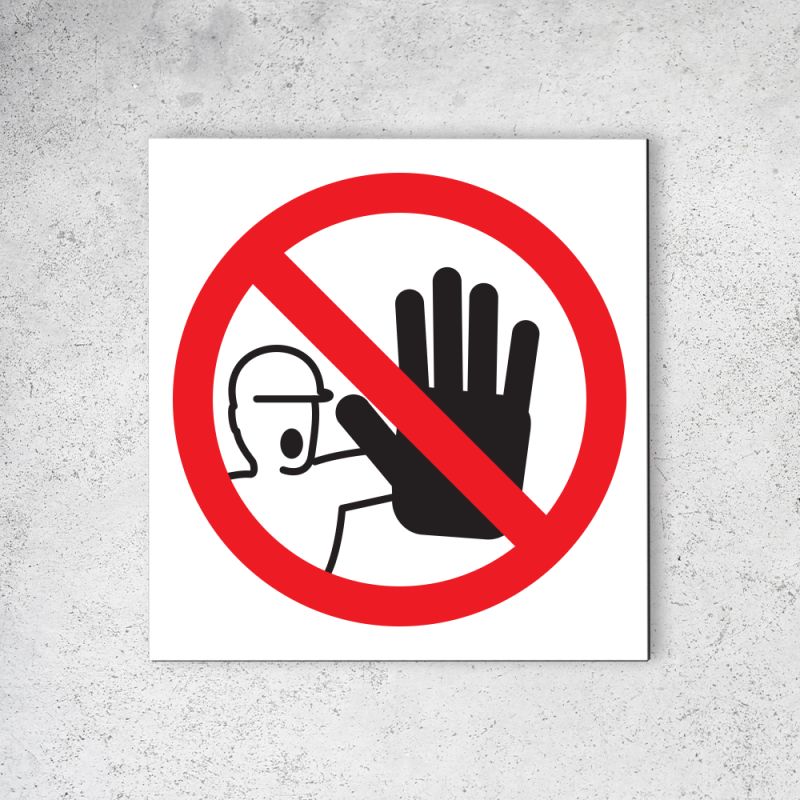 Acheter Pictogramme Entrée Interdite Dibond - decoho.com