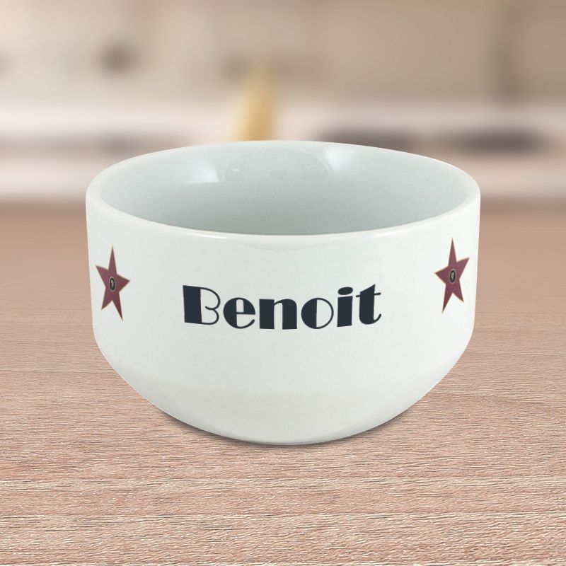 Bol petit déjeuner Walk of Fame avec Prénom | Custom-it