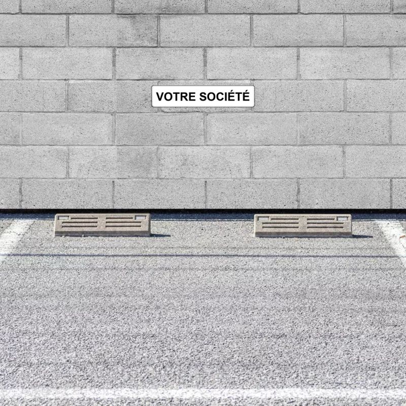 Panneau Parking personnalisable avec Nom Société