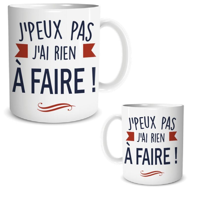 Tasse Drôle pour les Matins Difficiles - Oui, Non, Ta Gueule