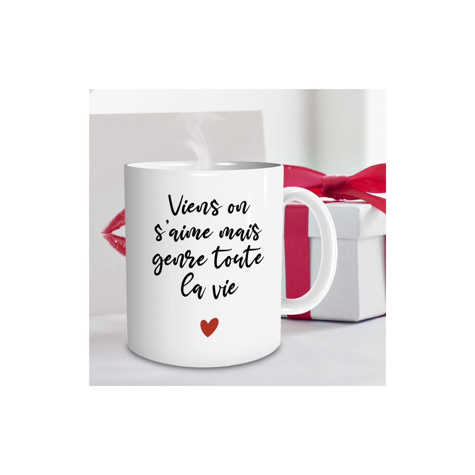 Tasse Drôle pour les Matins Difficiles - Oui, Non, Ta Gueule