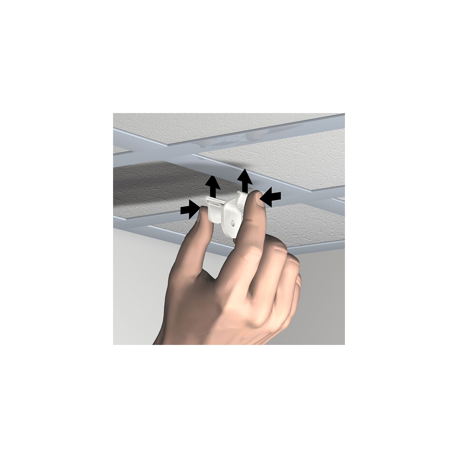 Kit d'installation pour fixation affiche et poster pour faux plafond ...