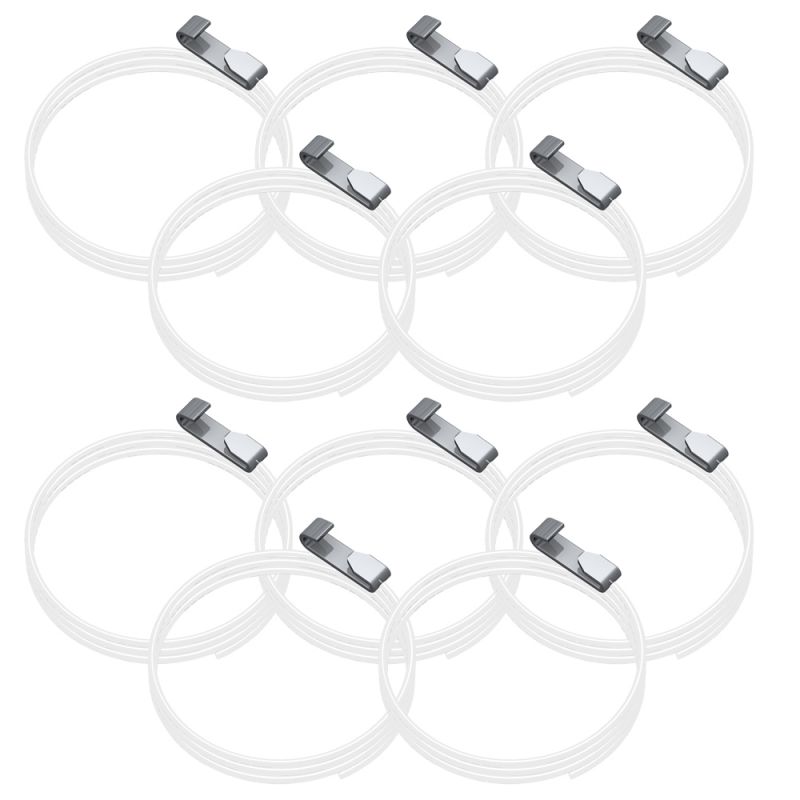 Lot de 10 câbles perlon Easy Cliq 100 cm - Système d'accrochage discret ...