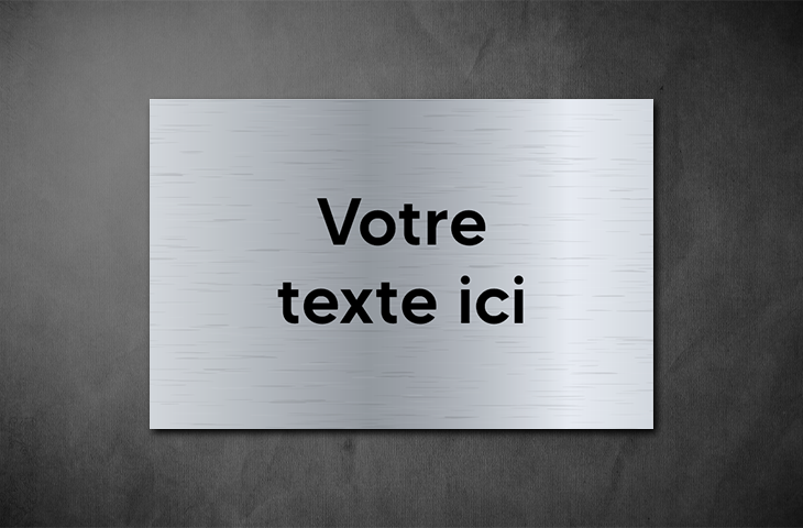 Plaque professionnelle personnalisée en PVC, laiton ou plexiglass ...